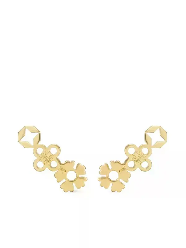 Tory Burch Flower-hexagon Stud Earrings