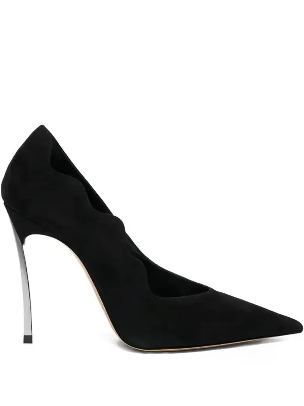 Casadei Scalloped-edge Pointed-toe Pumps