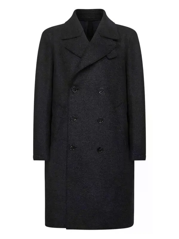 Harris Wharf London Double-breasted Wool-cashmere Coat - Grey