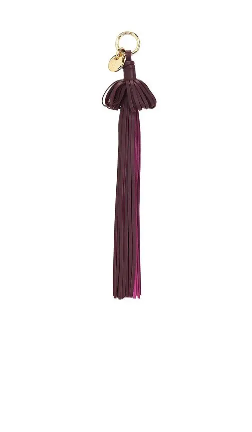 Ulla Johnson Pom Tassel Leather Charm - Bordeaux