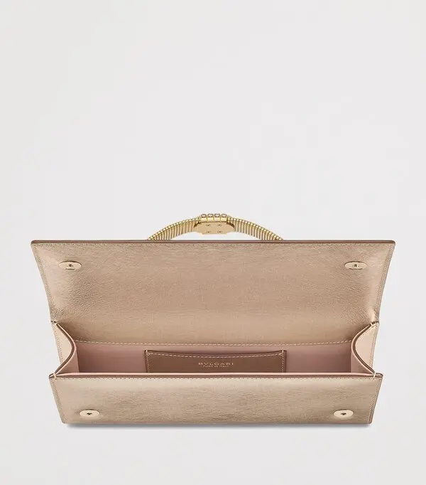 BVLGARI Leather Tubogas Clutch