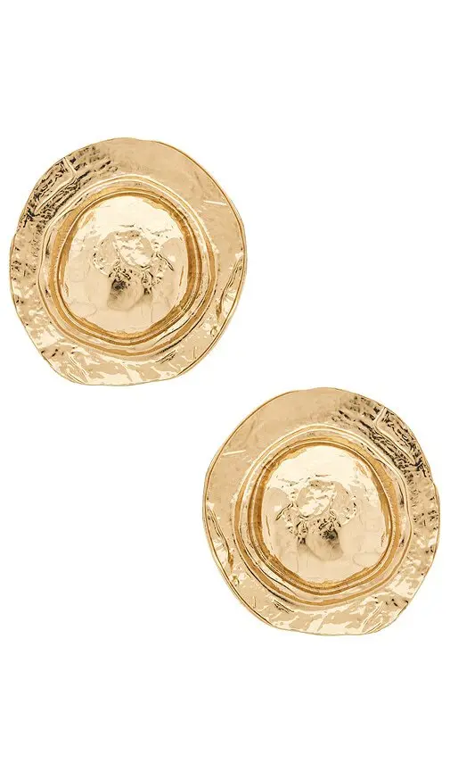 8 Other Reasons Grande Dome Stud Earrings - Gold