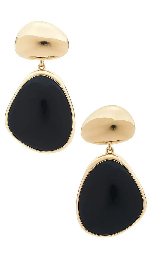 8 Other Reasons Bulou Drop Earrings - Gold Black