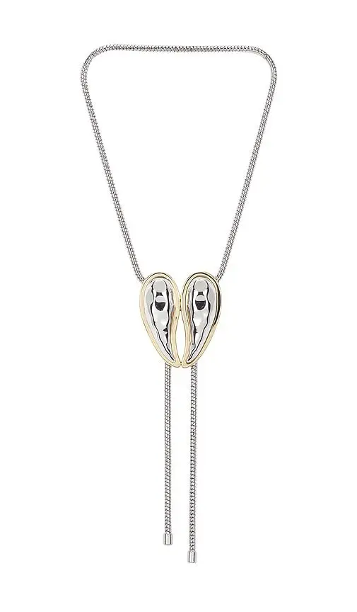 Demarson Amour Slider Necklace - Gold & Silver