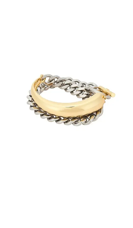 Demarson Maude Wrap Bracelet - Gold & Silver