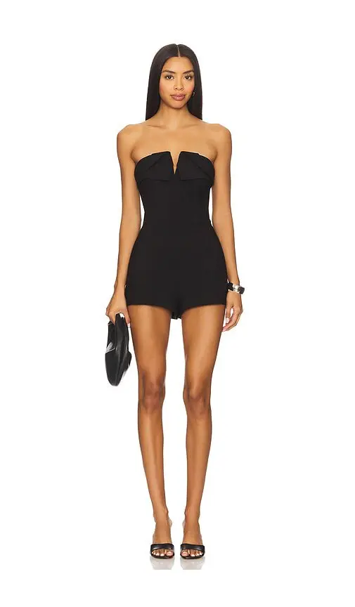 Bardot Jezel Strapless Playsuit - Black