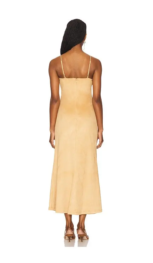 Bardot Nadira Faux Suede Dress - Soft Camel
