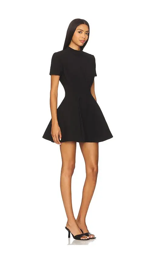 Bardot Zephyra Collar Mini Dress Black Editorialist