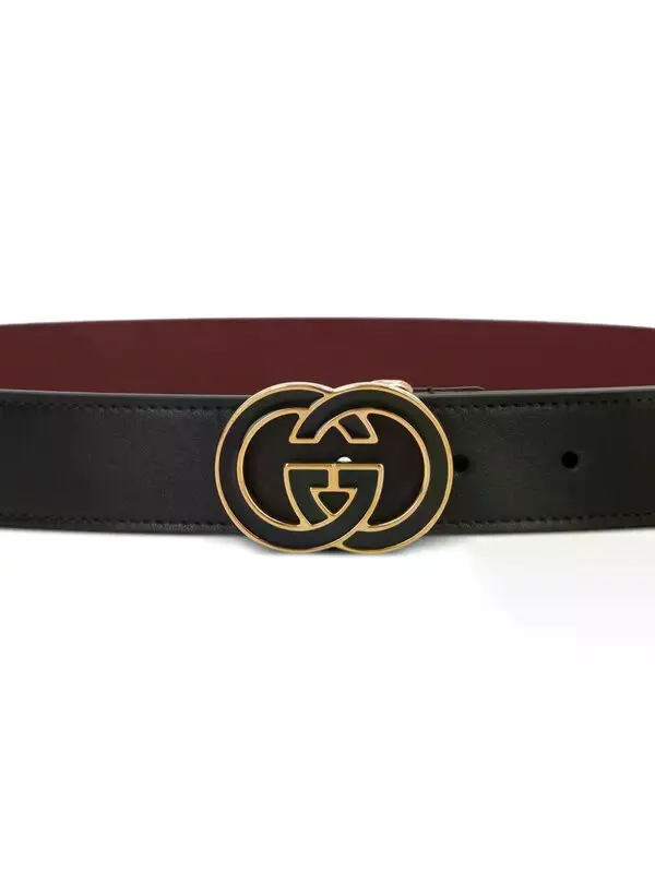 Gucci Interlocking G Leather Belt
