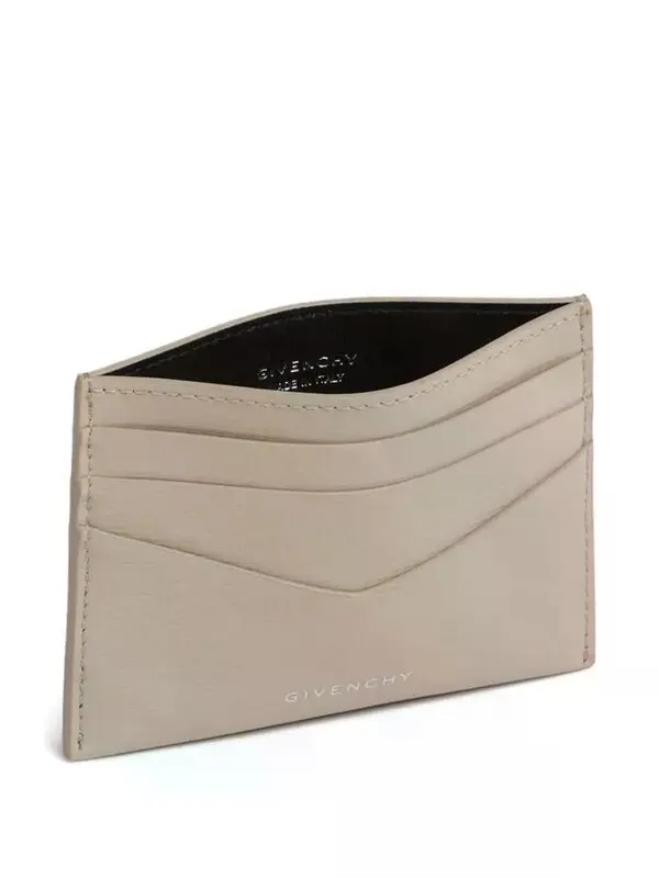 Givenchy 4g Leather Card Holder - Neutrals
