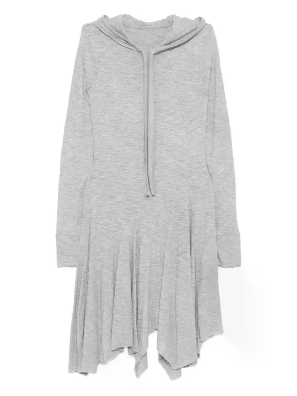 OPEN YY Logo Hooded Mini Dress