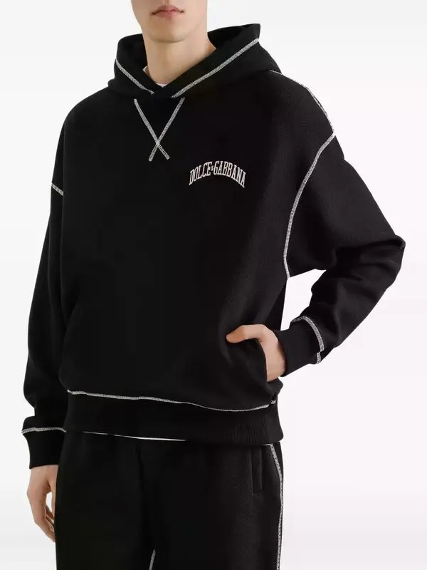 Dolce & Gabbana Contrast-stitch Hoodie