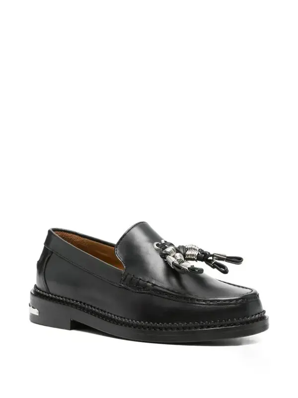 Toga Tassel-embellished Leather Loafers