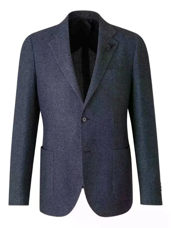 LARDINI Textured Single-breasted Jacket
