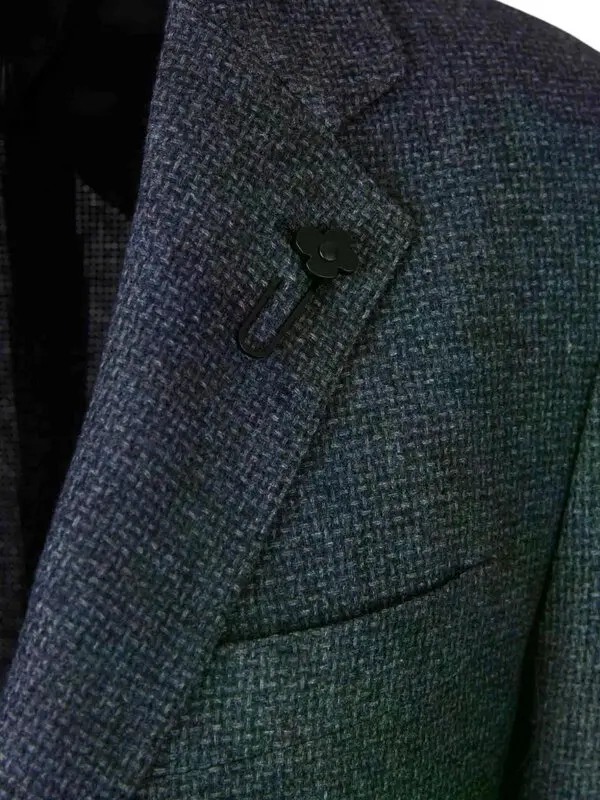 LARDINI Textured Single-breasted Jacket
