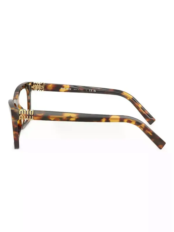 Miu Miu Tortoiseshell Rectangle Glasses