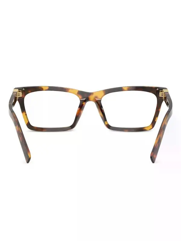 Miu Miu Tortoiseshell Rectangle Glasses