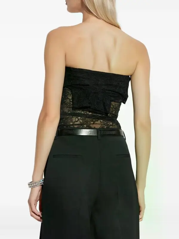 Vetements Lace Bow Top
