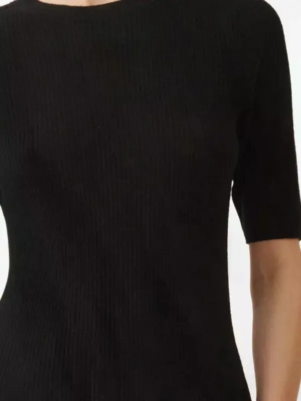 Fabiana Filippi Ribbed T-shirt - Black