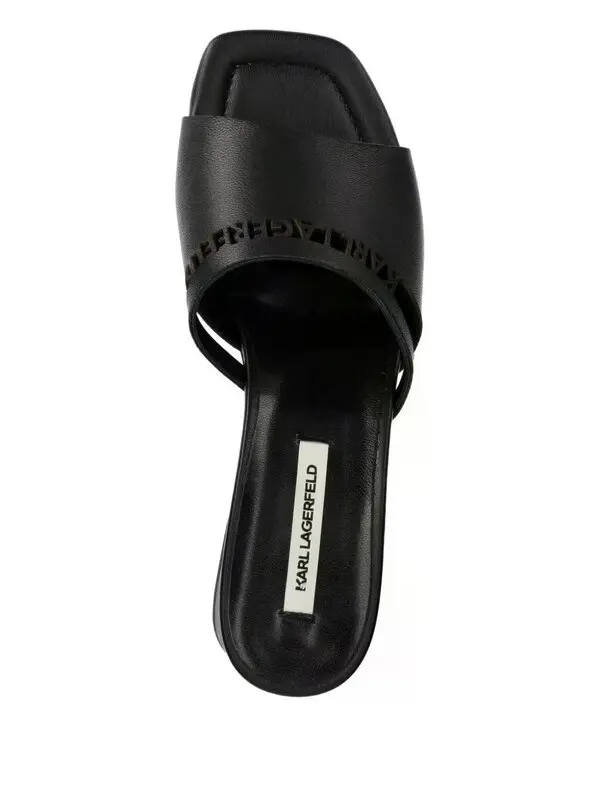 Karl Lagerfeld Block-heeled Open-toe Sandals