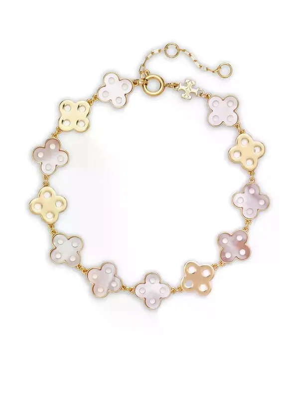 Tory Burch Clover Motif Bracelet - Gold