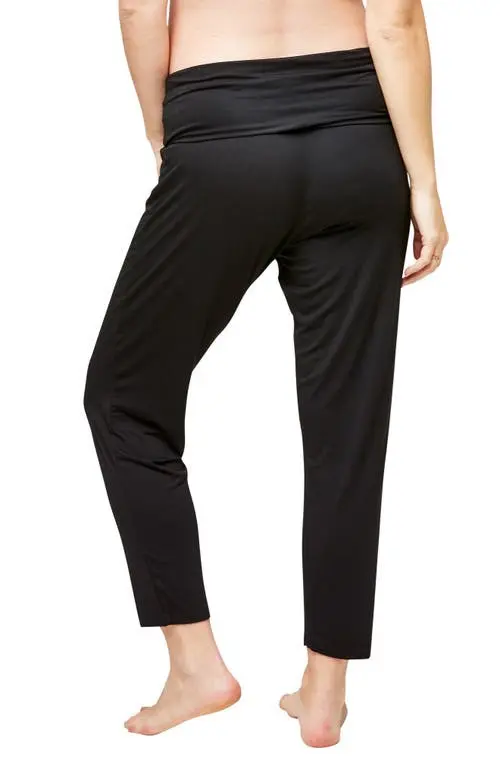 NOM MATERNITY Max Tapered Over-the-belly Maternity Lounge Pants - Black