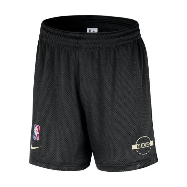 Nike Milwaukee Bucks Nba Mesh Shorts - Black