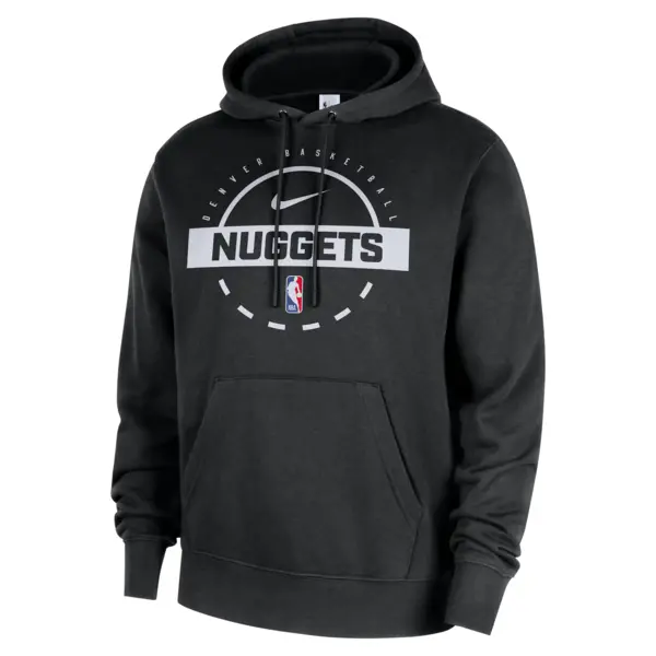 Nike Denver Nuggets Club Nba Practice Pullover Hoodie - Black