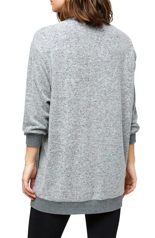 NOM MATERNITY Double-layer Cloud Knit Maternity & Nursing Sweatshirt