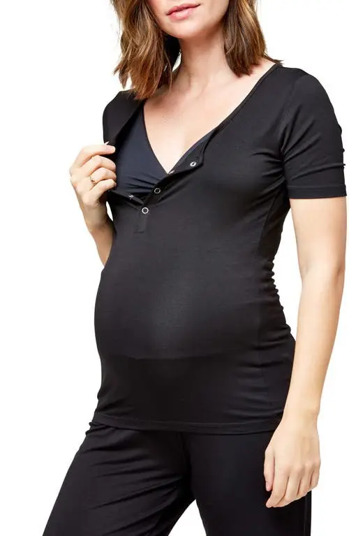 NOM MATERNITY Rhys Maternity & Nursing Soft Pj Tee