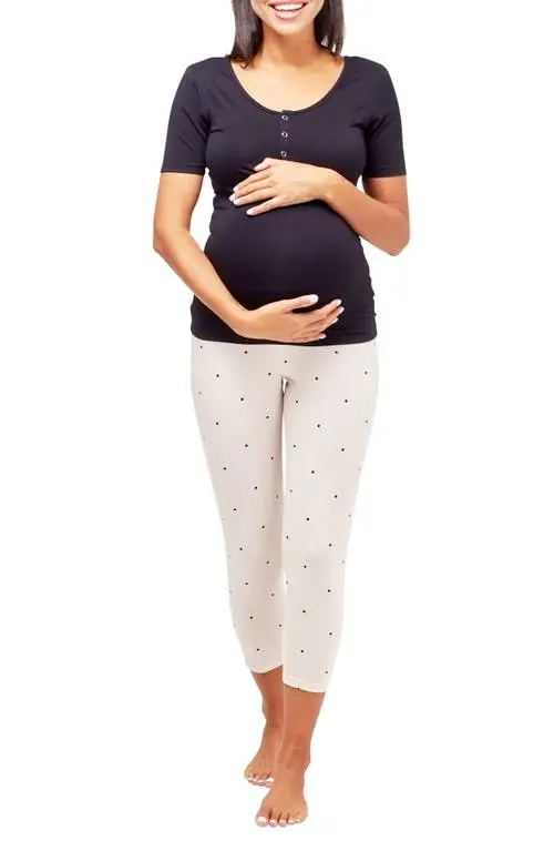 NOM MATERNITY Rhys Maternity & Nursing Soft Pj Tee