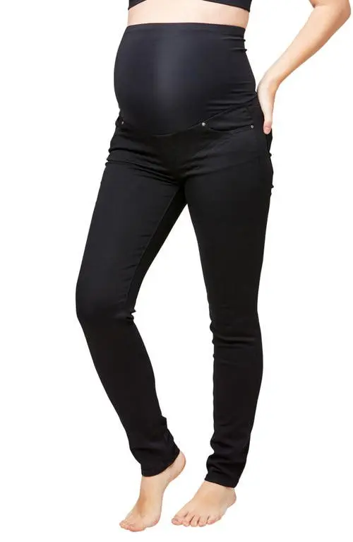 NOM MATERNITY Soho Skinny Over The Bump Maternity Jeans - Black
