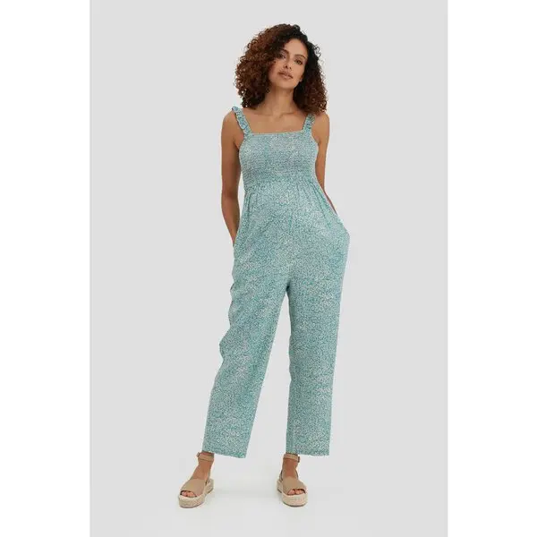 NOM MATERNITY Marais Maternity & Nursing Jumpsuit - Floral