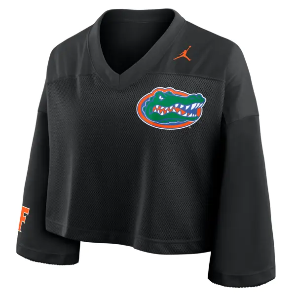 JORDAN College Cropped Top - Black