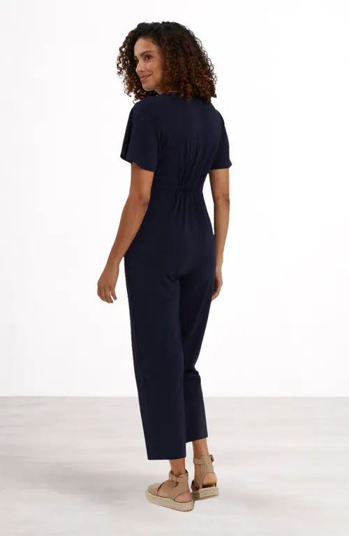 NOM MATERNITY Lucia Maternity Jumpsuit - Navy