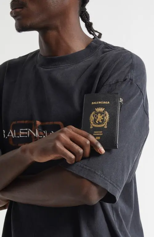 Balenciaga Long Leather Passport Case