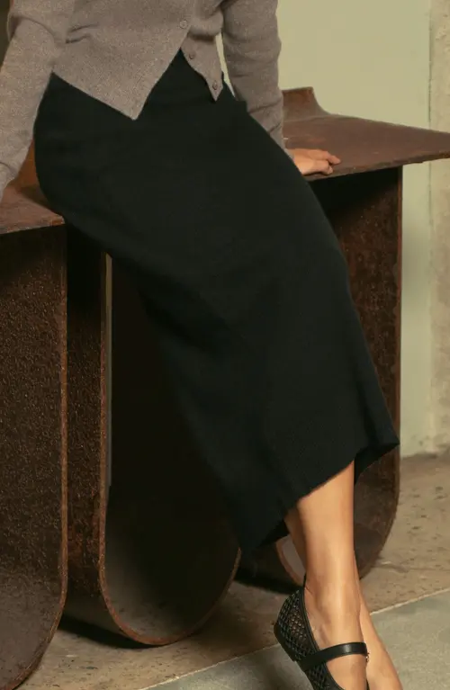 ITALIC Gemma Cashmere Midi Skirt