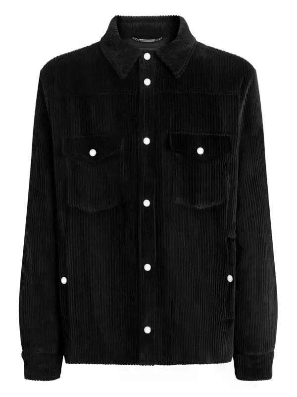 Dolce & Gabbana Corduroy Flap-pocket Jacket - Black