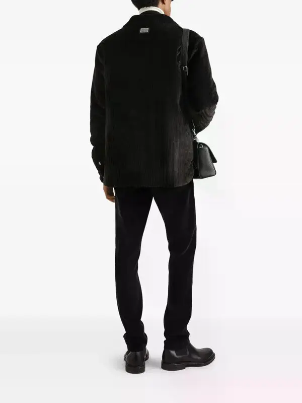 Dolce & Gabbana Corduroy Flap-pocket Jacket - Black