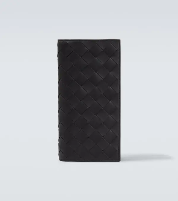 Bottega Veneta Intrecciato Leather Wallet - Black