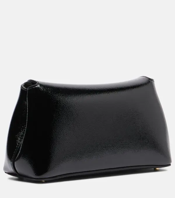 TOTEME T-lock Mini Patent Leather Clutch