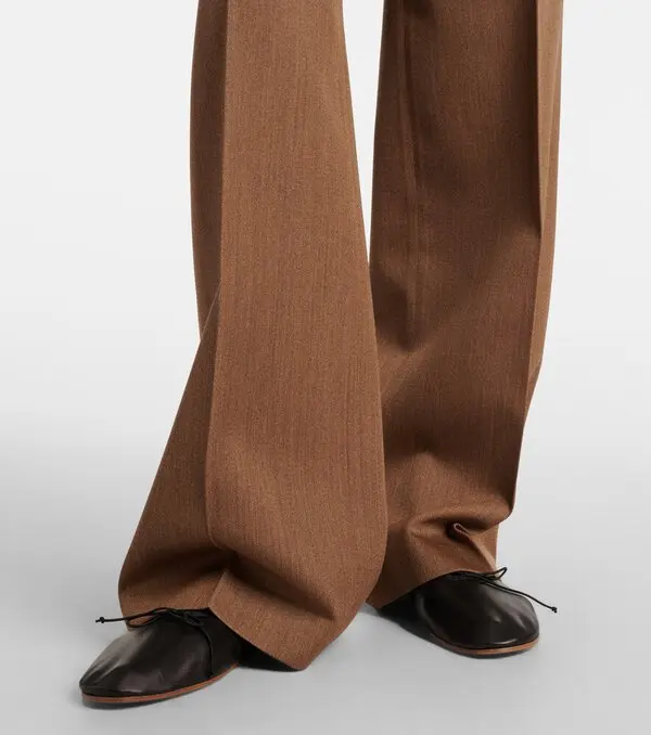 FFORME Agel High-rise Wide-leg Virgin Wool Pants