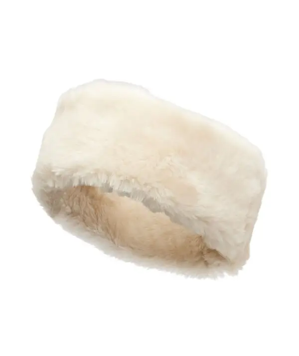 TOTEME Shearling Headband - White
