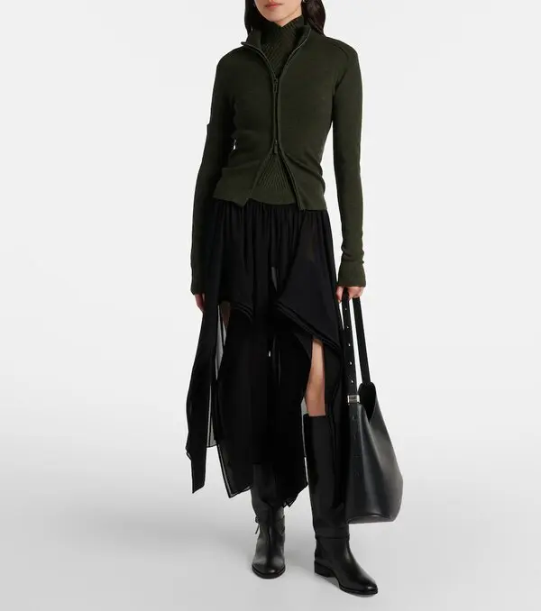 JIMMY CHOO Lawton Leather Knee-high Boots - Black