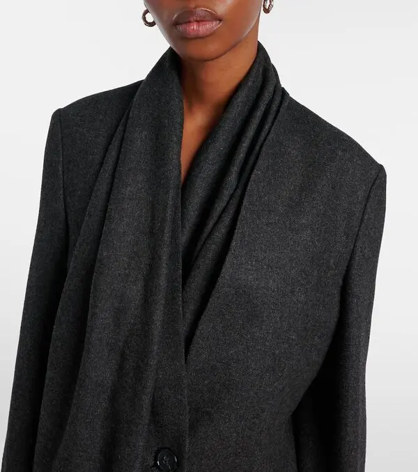 TOTEME Flannel Single-breasted Blazer - Grey