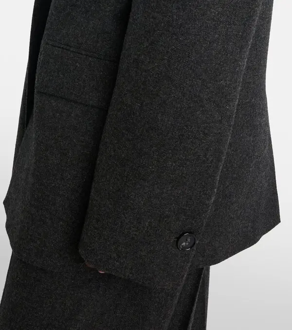 TOTEME Flannel Single-breasted Blazer - Grey