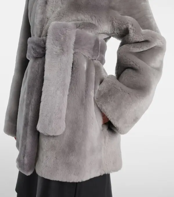 TOTEME Shearling Jacket - Grey