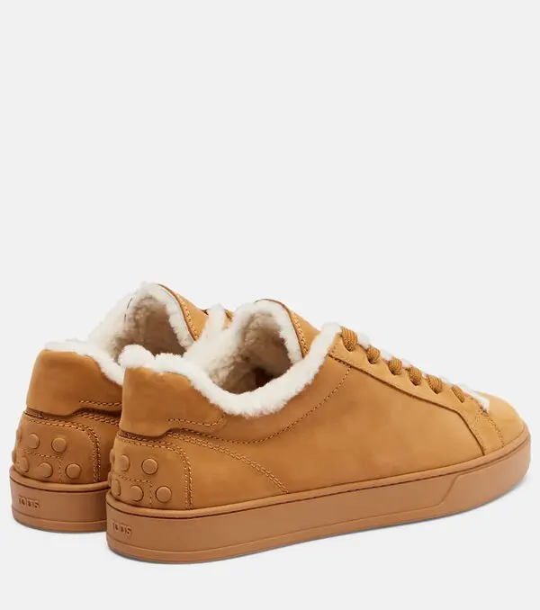 TOD'S Shearling-lined Suede Sneakers
