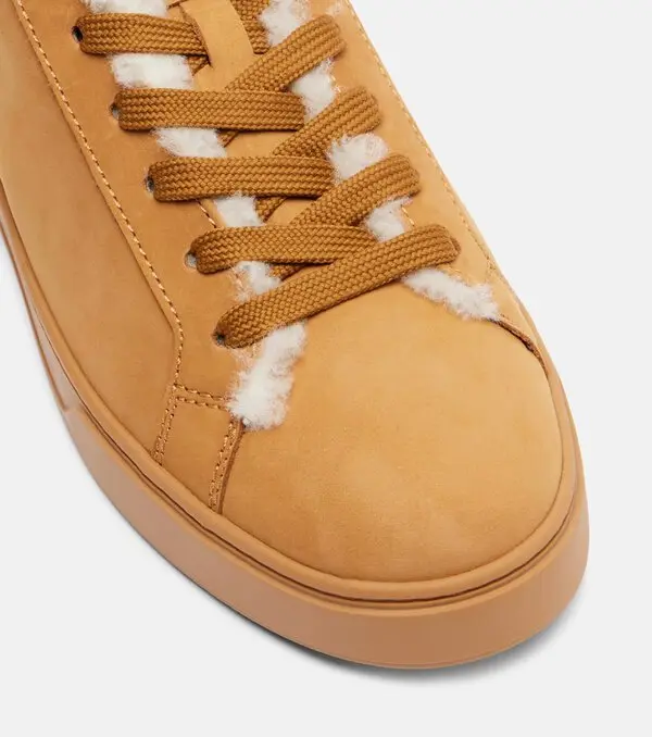TOD'S Shearling-lined Suede Sneakers