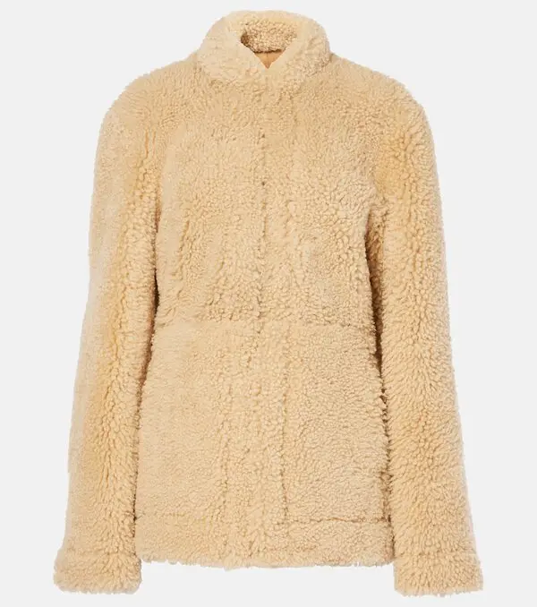 TOTEME Shearling Jacket - Beige
